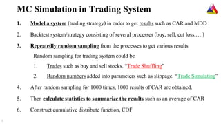 Monte Carlo Simulation for Trading System in AmiBroker | PPTX