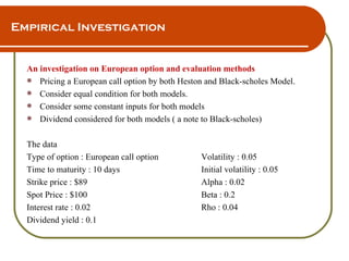 Monte Carlo Simulation Of Heston Model In Matlab(1) | PPT