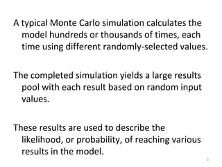 Monte Carlo Simulations | PPT