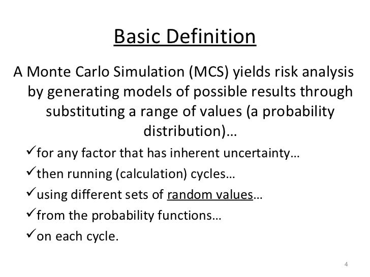Monte Carlo Simulations