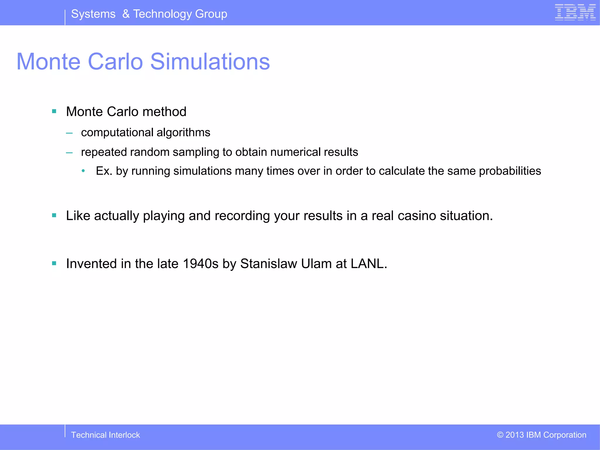 Monte Carlo Simulations in Product Development Applications | PPT