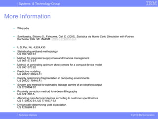 Monte Carlo Simulations in Product Development Applications | PPT