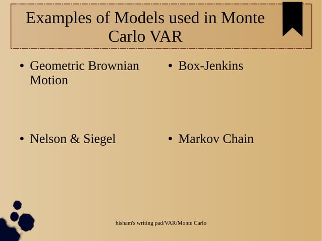 Monte Carlo Simulation Var Pdf