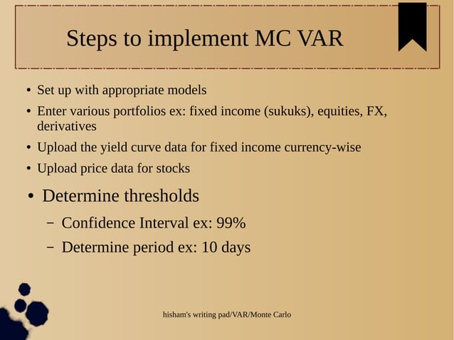 Monte Carlo Simulation VAR | PDF
