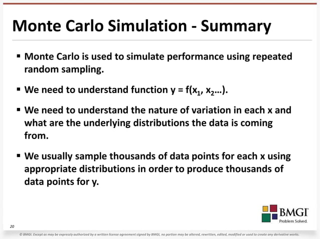 Monte carlo webinar presentation notes | PPT
