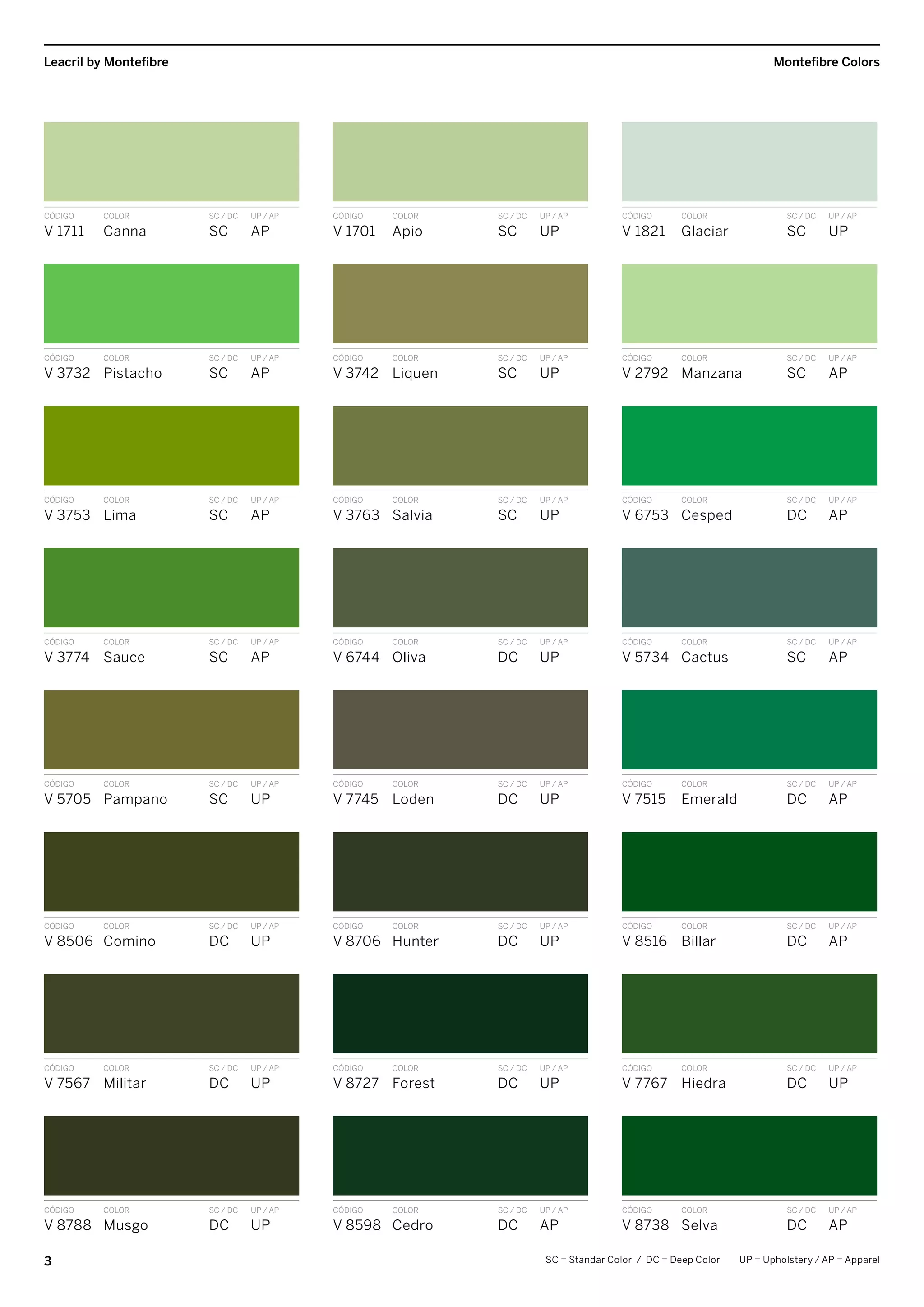 Montefibre Gel Dyed Catalogue 2018 | PDF