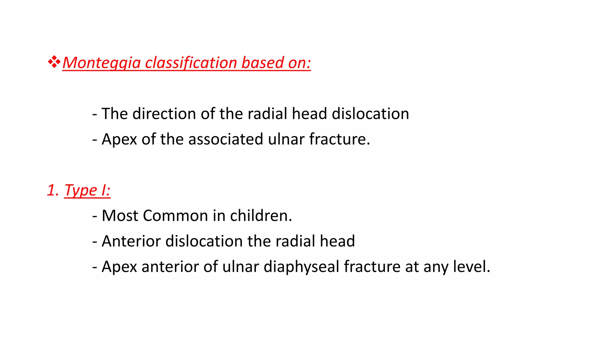 Monteggia fracture dislocation | PPTX
