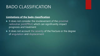 MONTEGGIA FRACTURES CLASSIFICATIONS.pptx