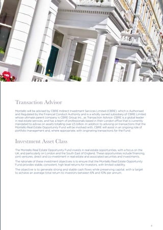 Montello Real Estate Opportunity Fund Summary Info | PDF