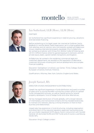 Montello Real Estate Opportunity Fund Summary Info | PDF | Financial ...