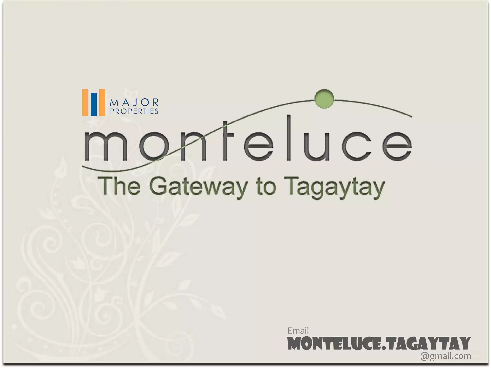 Monteluce Tagaytay --- A Condotel Development in Tagaytay. Invest and ...