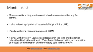 Montelukast, Asthma, Allergy | PPTX