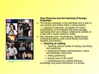 Foreign language teaching and new literacies | PPT