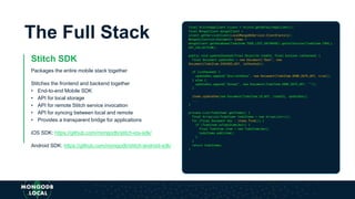 MongoDB Mobile: Bringing the Power of MongoDB to Your Device | PPT