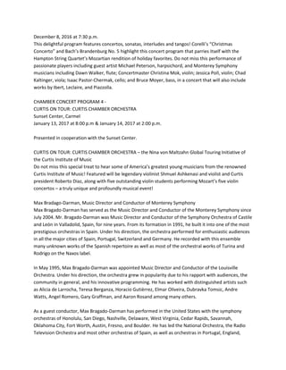 Monterey symphony's six concert season opens in october, celebrates ...