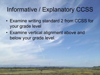 Monterey writing training | PPTX