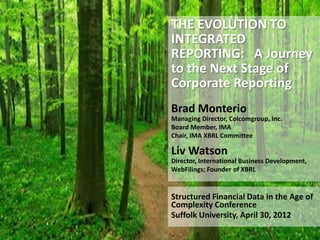 Monterio watson evolution to ir suffolk university 29 apr12 nn | PPTX