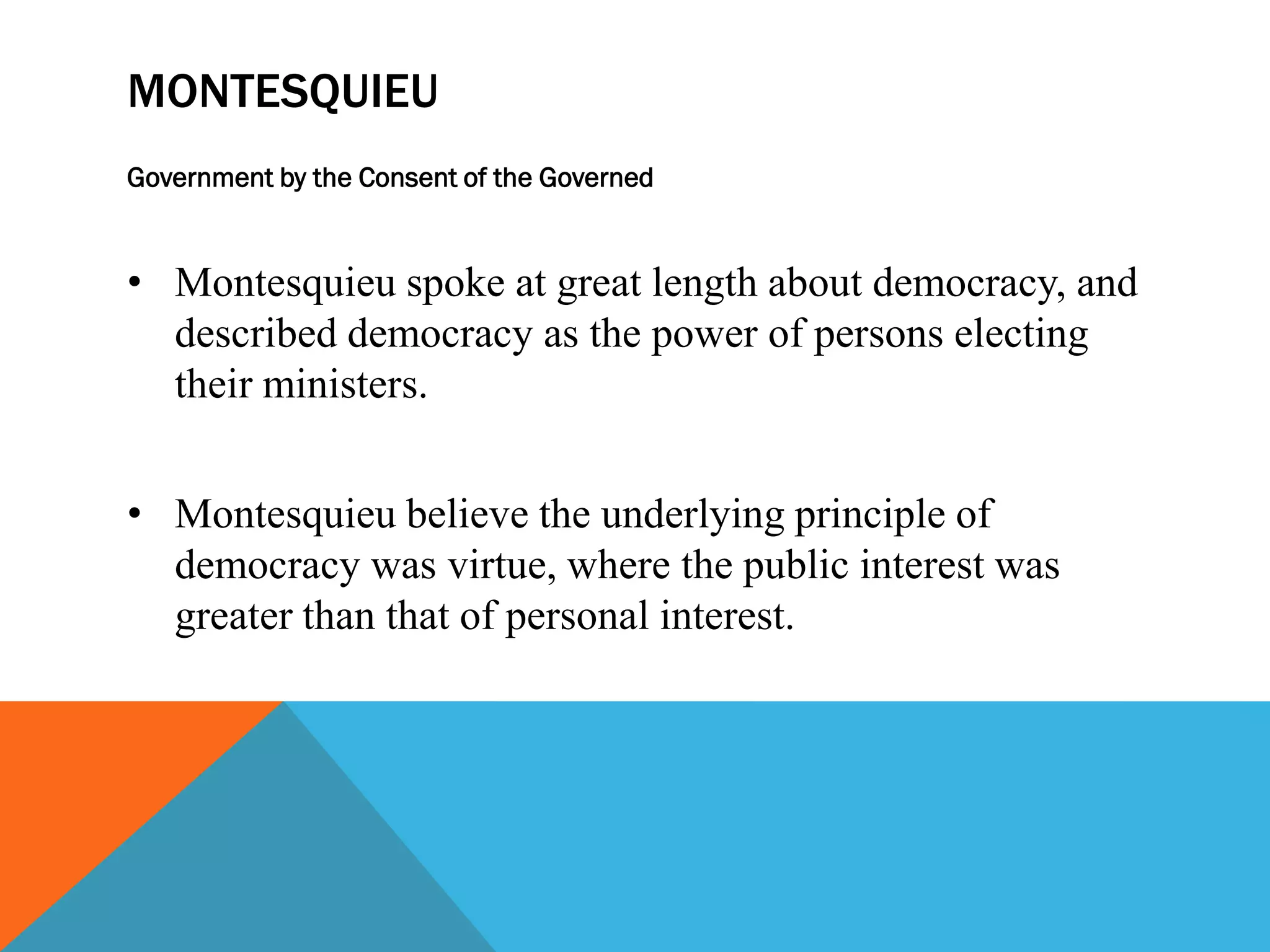 Montesquieu and locke | PPTX