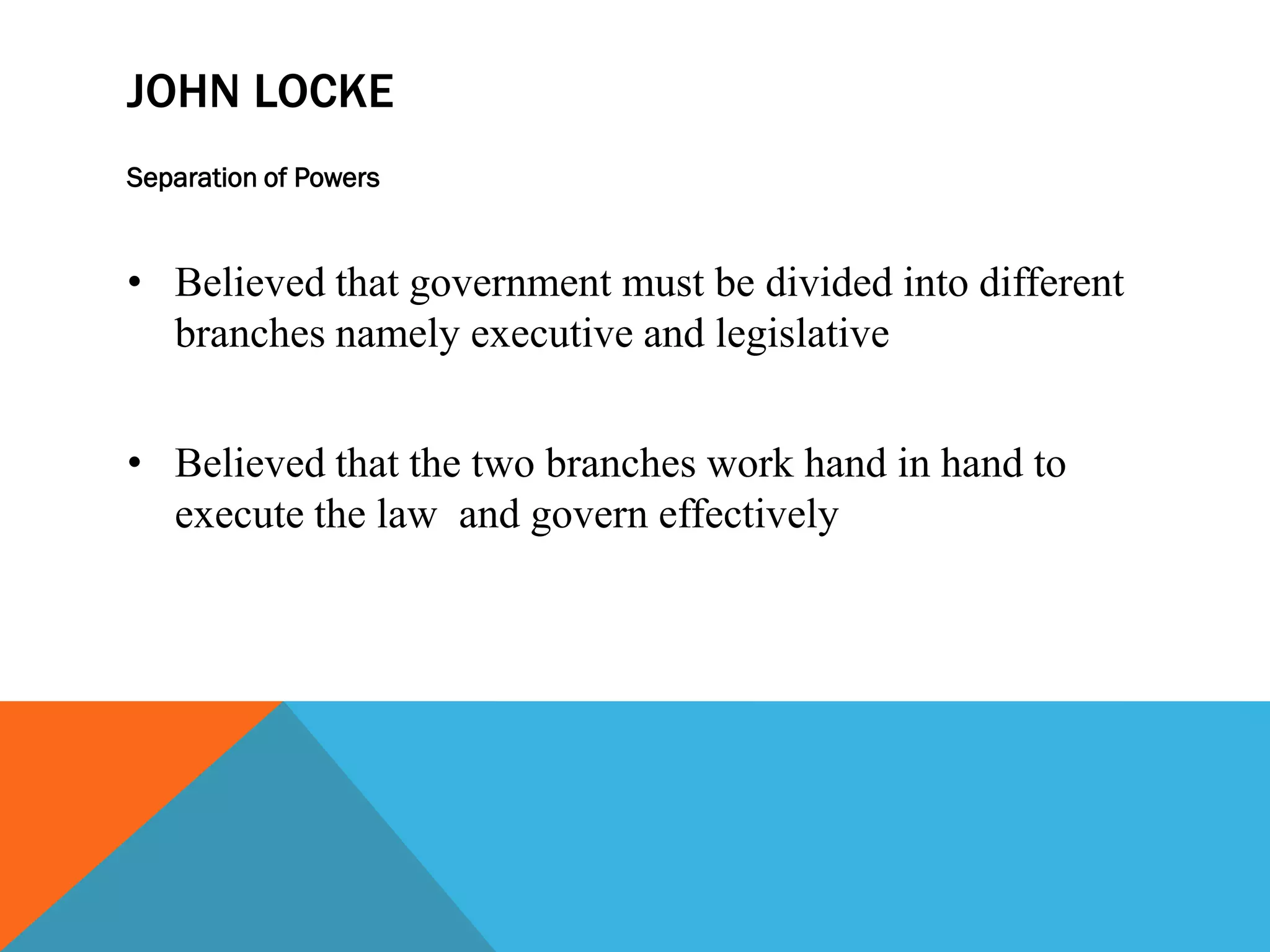 Montesquieu and locke | PPTX