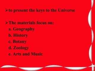 Montessori Curriculum | PPT