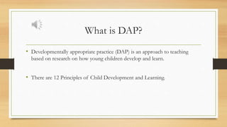 Montessori and dap | PPTX | Primary Education | Education