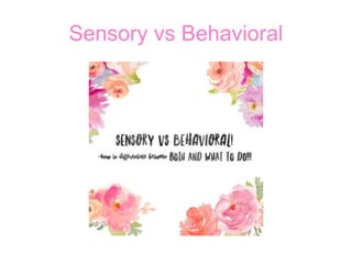 MFC Lecture: Sensory Approach to Maximizing Students' Potential | PPT