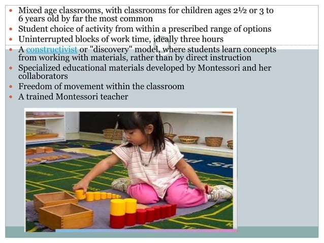 Montessori education and child psychology | PPTX | Daycare and Pre ...