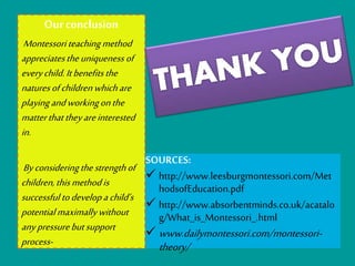 Montessori method of education | PPTX