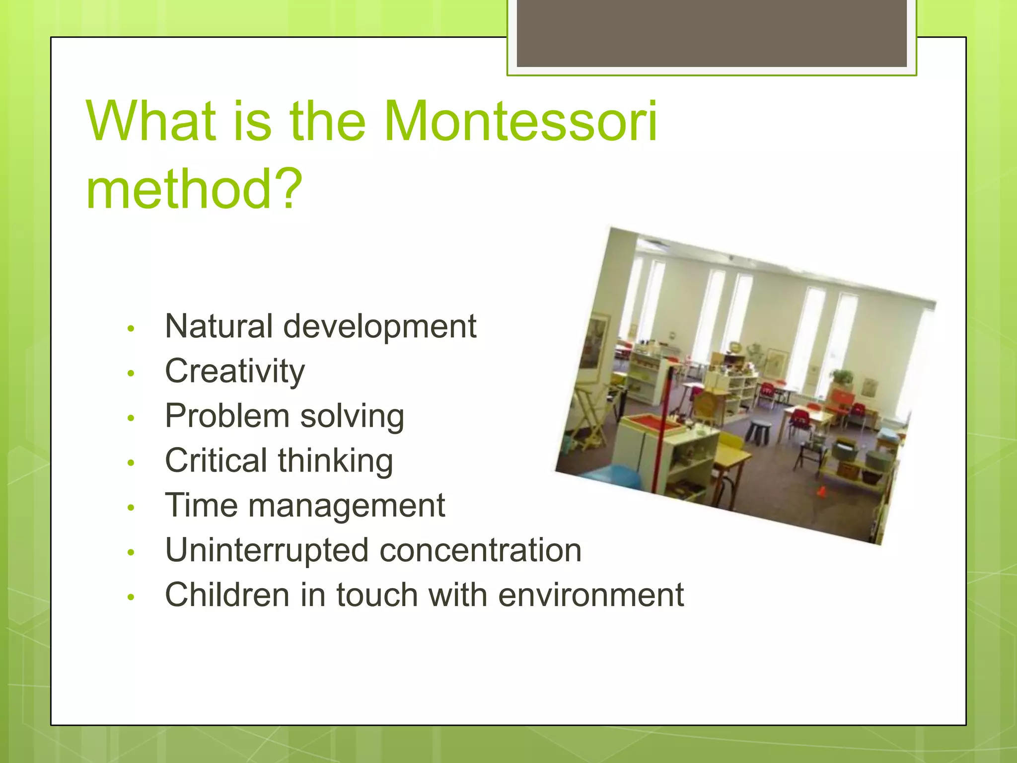 Montessori Presentation | PPTX