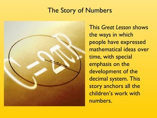 Montessori's Great Lessons | PPT