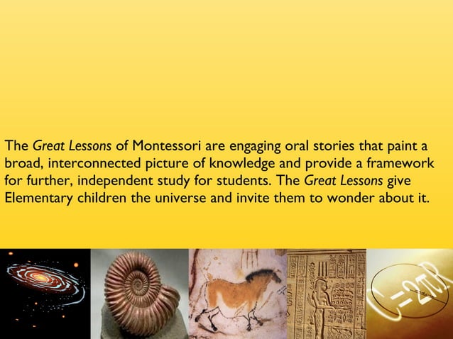 Montessori's Great Lessons | PPT