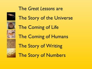 Montessori's Great Lessons | PPT