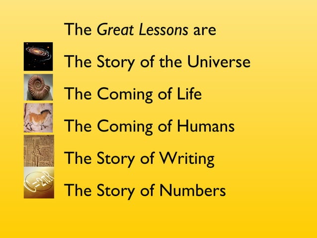 Montessori's Great Lessons | PPT