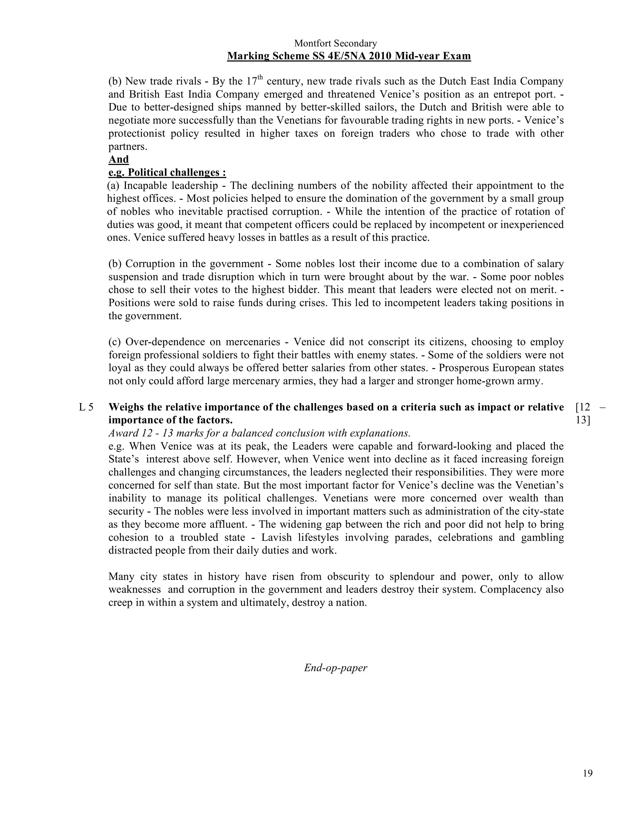 Montfort 4 e ss midyear 2010 paper | PDF