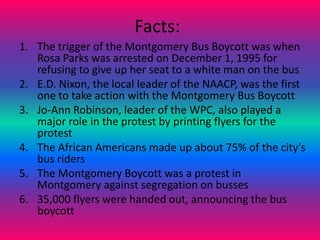 Montgomery bus boycott | PPTX
