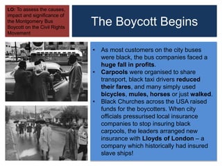 Montgomery Bus Boycott | PPTX