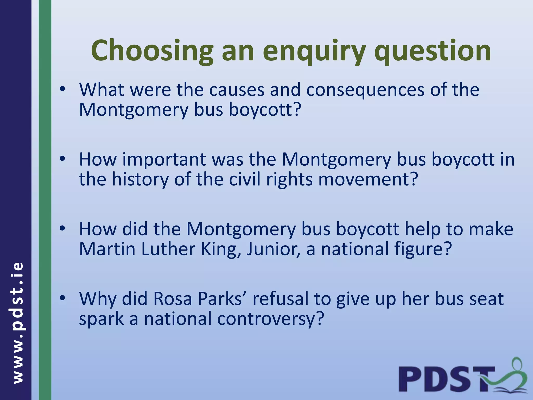 Montgomery bus boycott, 1956 | PPTX