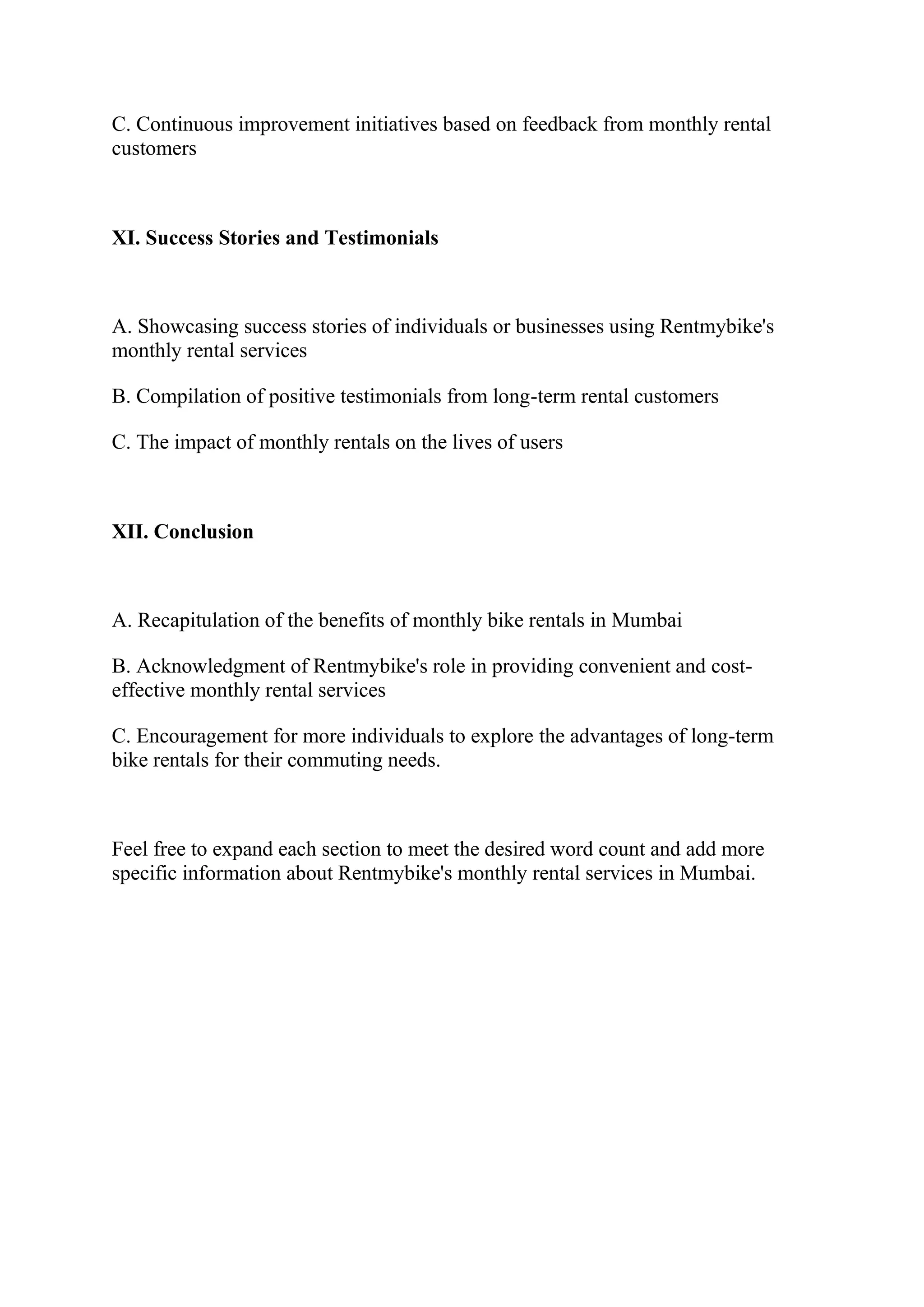 Monthly Bike rental Mumbai | PDF | Business | Business and Finance