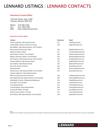 Lennard - Monthly mailer september | PDF | Office Property | Real Estate