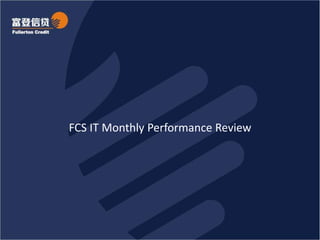 Monthly performance review | PPT