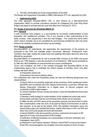 Monthly progress report , Resettlement ,Rehabilitation , Livelihood and Restoration | DOCX