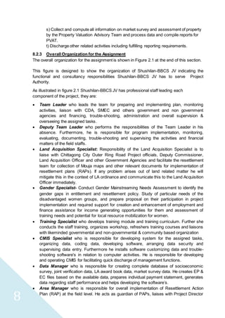 Monthly progress report , Resettlement ,Rehabilitation , Livelihood and Restoration | DOCX