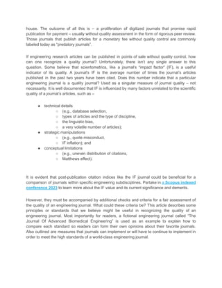Engineering Scopus indexed journals are published monthly - IFERP | PDF ...