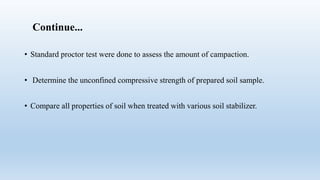 soil stabilization report presentation | PPT