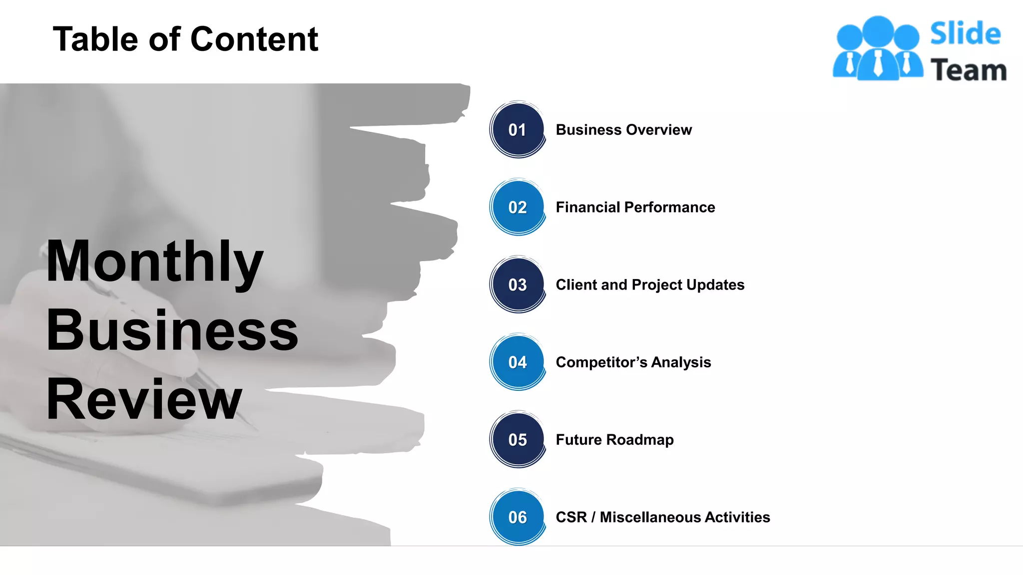 Monthly Review Powerpoint Presentation Slides | PDF