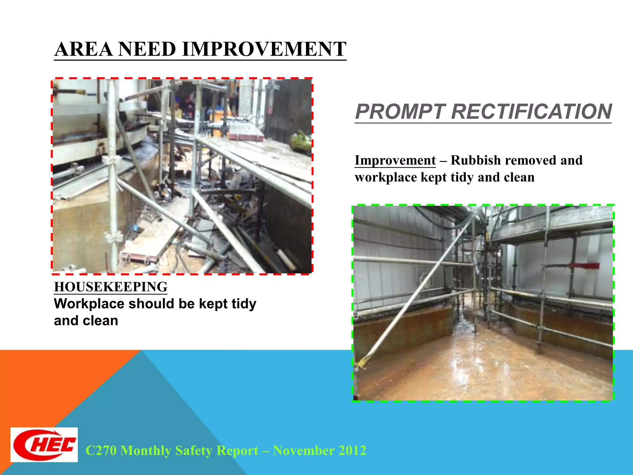 Monthly safety report 2012 11 | PPTX