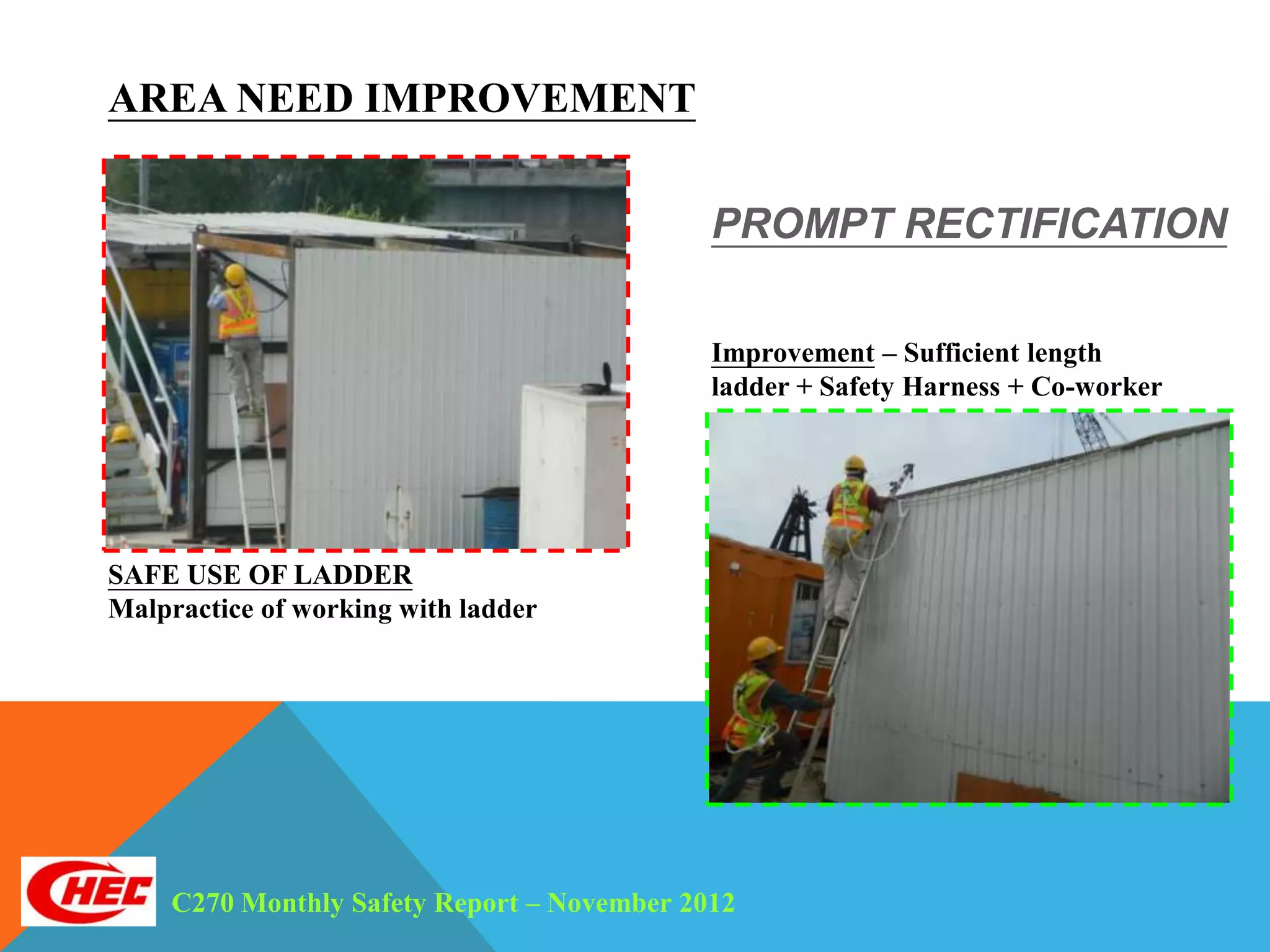 Monthly safety report 2012 11 | PPTX