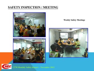 Monthly safety report 2012 11 | PPTX