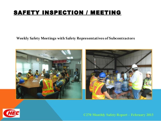 Monthly safety report 2013 02