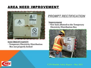 Monthly Safety Report 2013 05_May | PPT